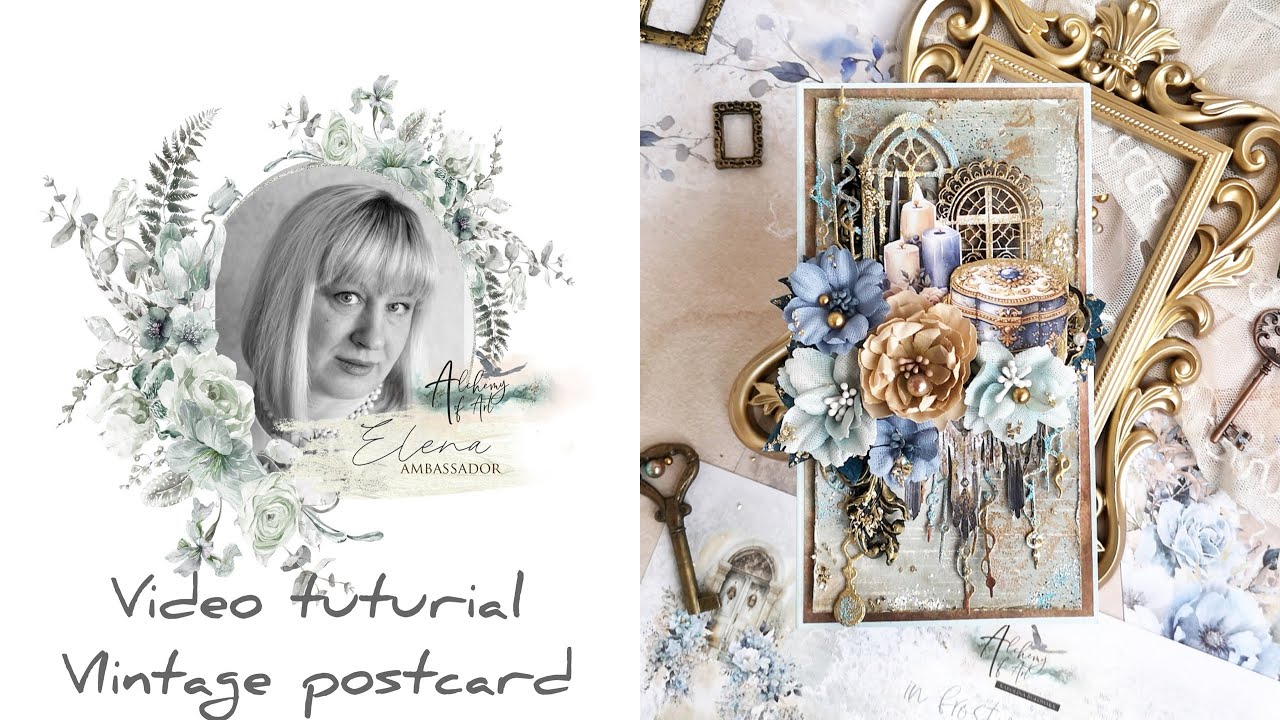 Vintage postcard by Elena Marchenko - YouTube