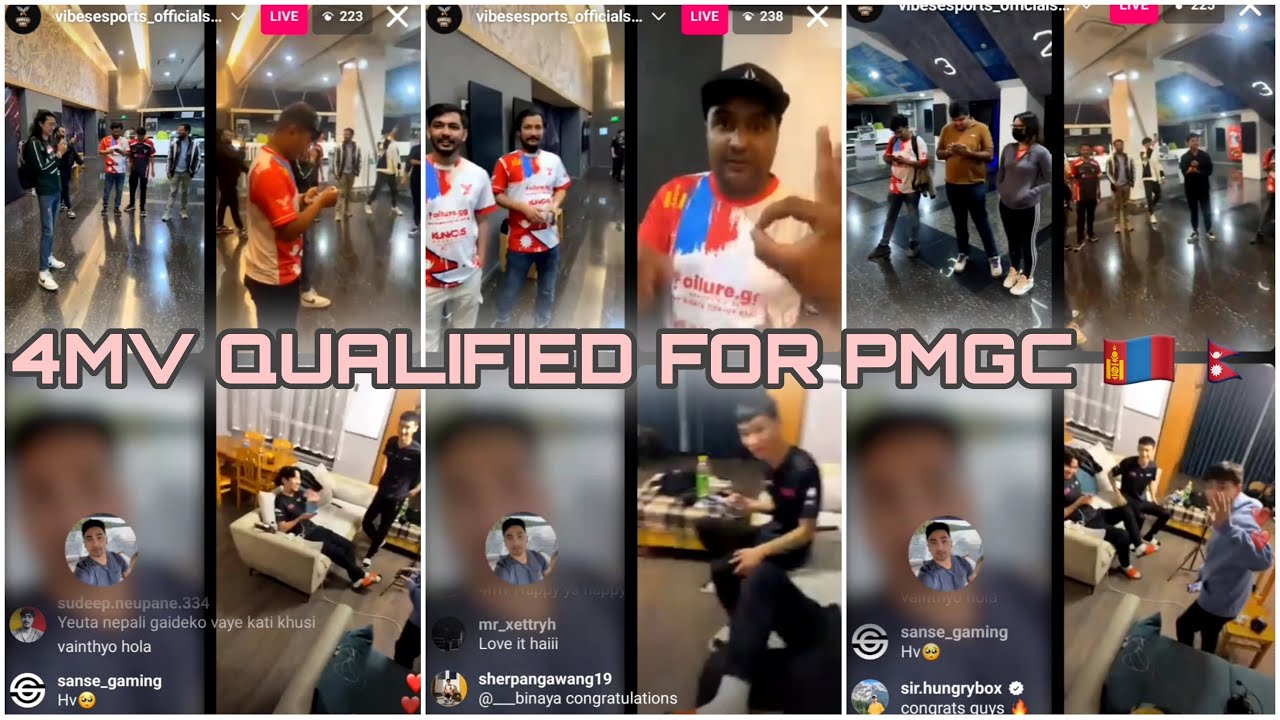 4MV 🇲🇳🇳🇵 QUALIFIED FOR PMGC ️‍🔥 LIVE WITH 4MV PLAYERS, OWNERS & FANS ...