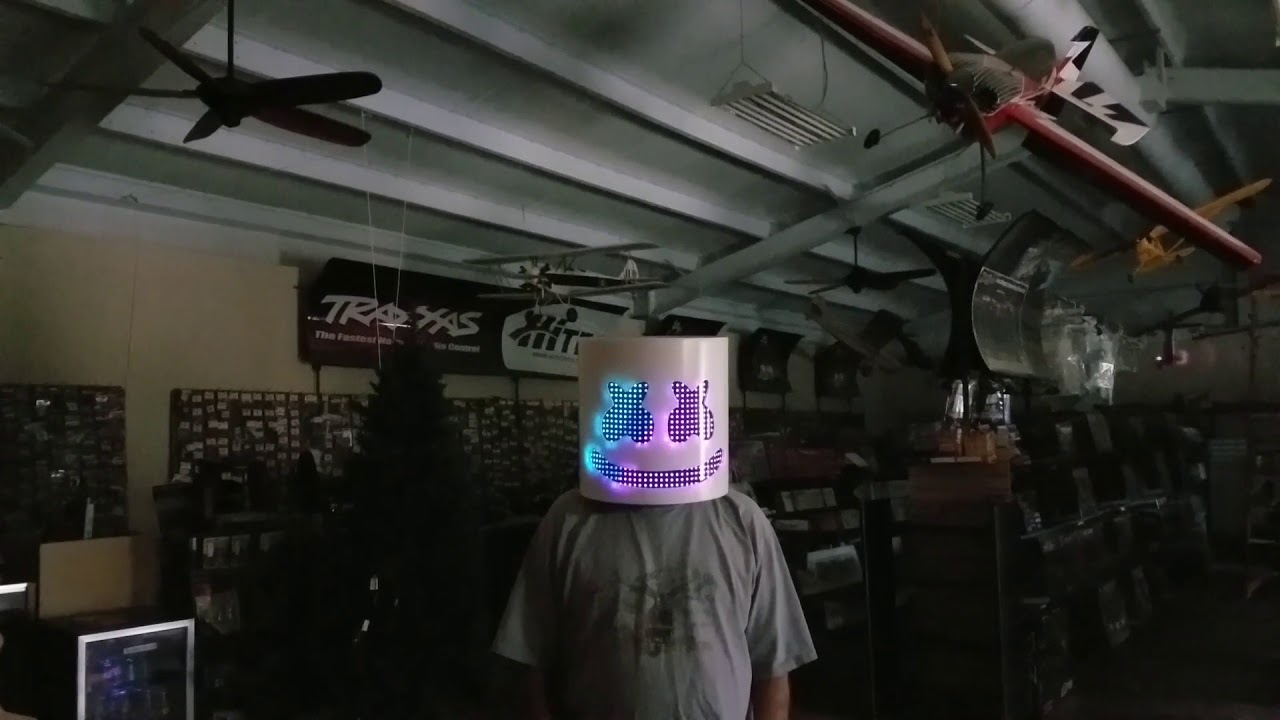 An LED helmet we made for Marshmello - YouTube
