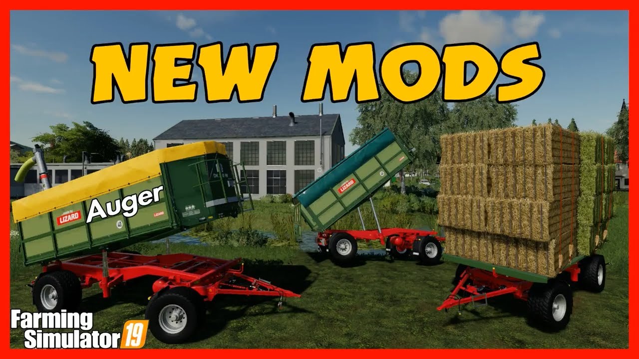 fs19 New Mods Lizard Rudolph DK280W trailer #fs19modsreview ls19 ...
