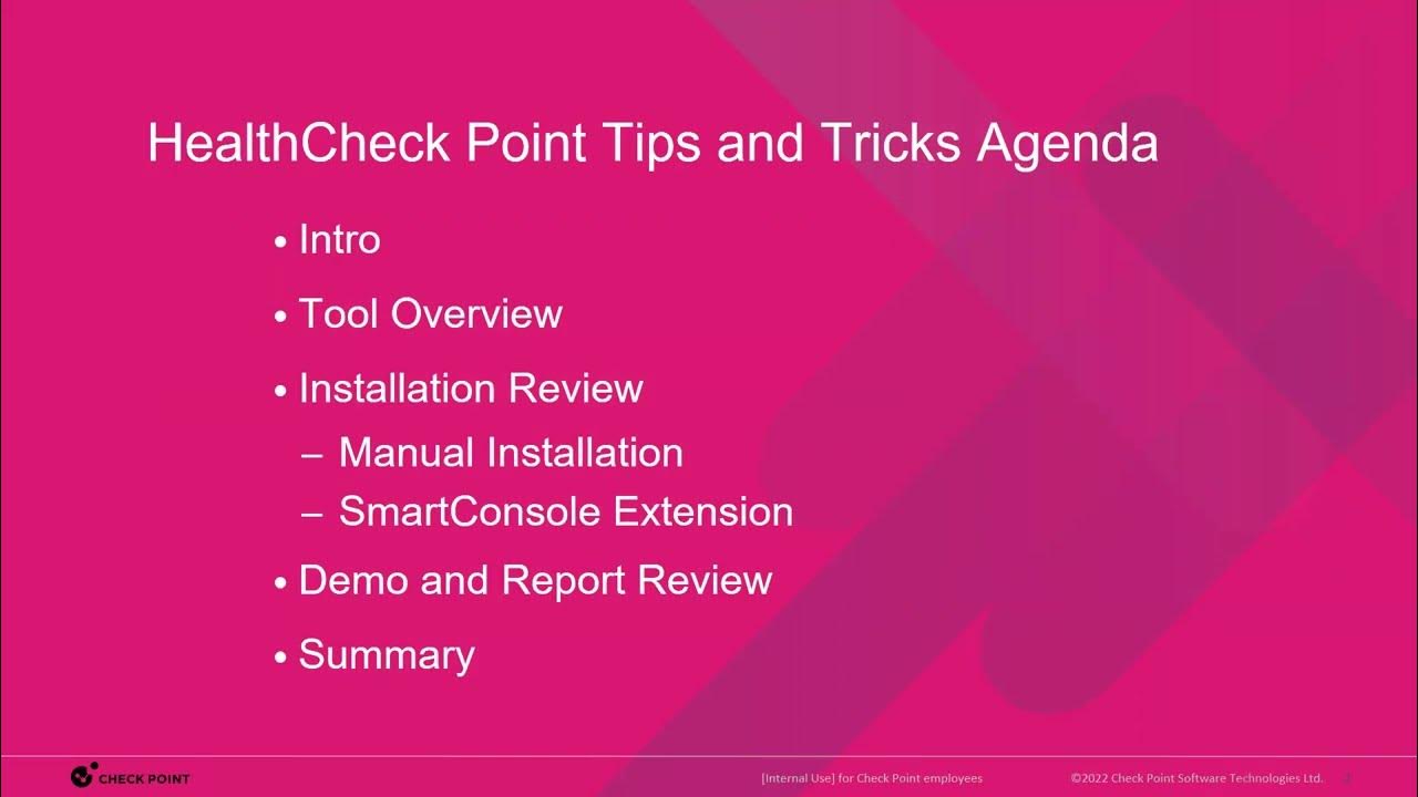 Tips and Tricks 2022 #2 - Health Check Point Overview and Demo - YouTube