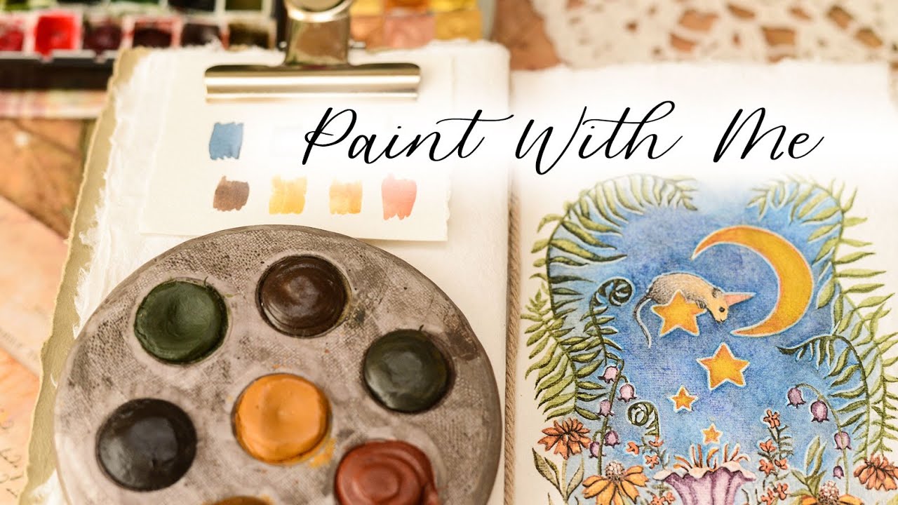 Magical ASMR Watercolor Painting Process | Calming Art Experience - YouTube