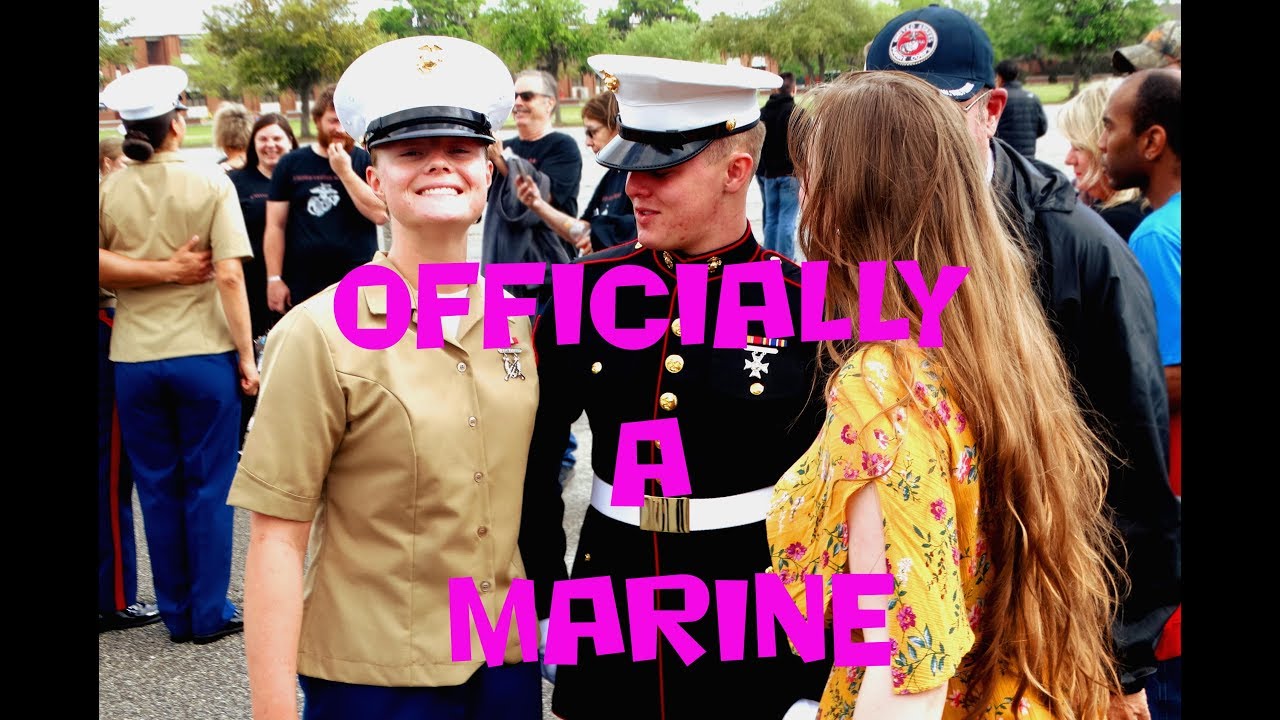 IT STARTED POURING RAIN!!! USMC Graduation - YouTube