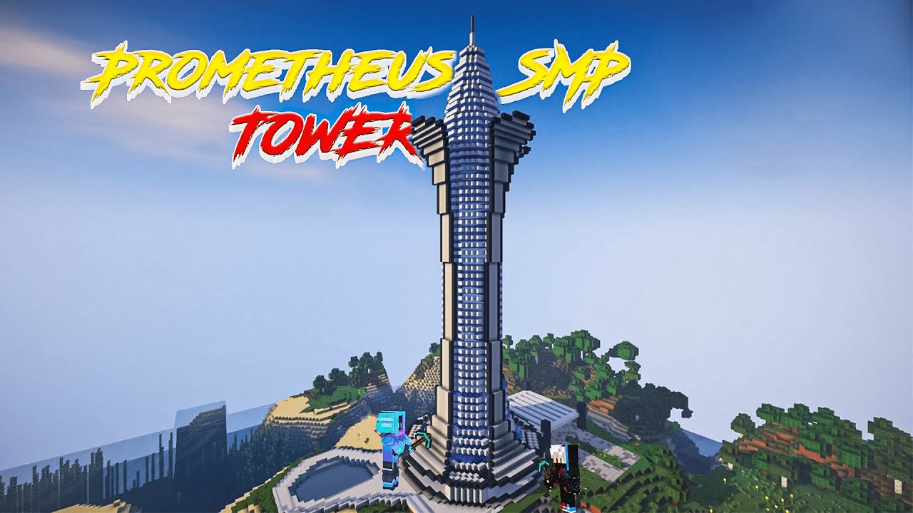 Building A Huge Tower In Prometheus SMP Day 6 || MINECRAFT || - YouTube