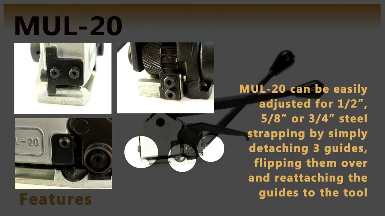 MUL 20 Onare Heavy Duty Sealless Combination Tool for Steel Strapping ...