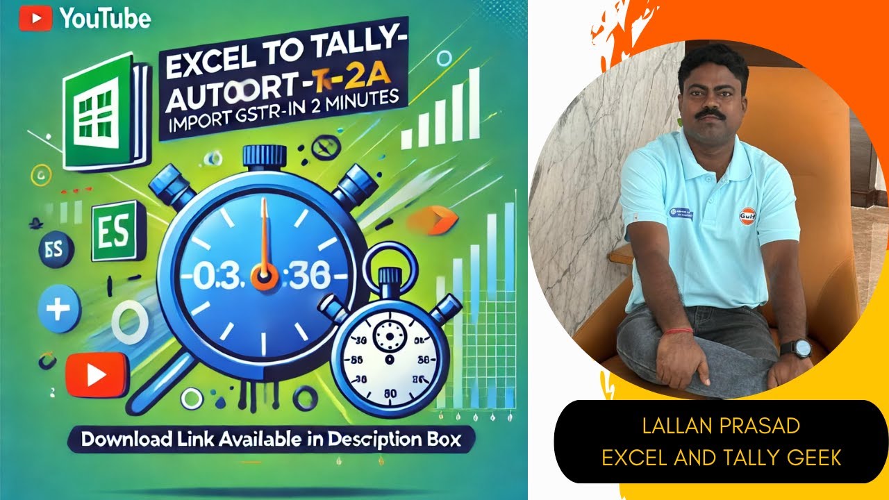 How to Import GSTR-2A from Excel to Tally in Just 2 Minutes | Tally ...