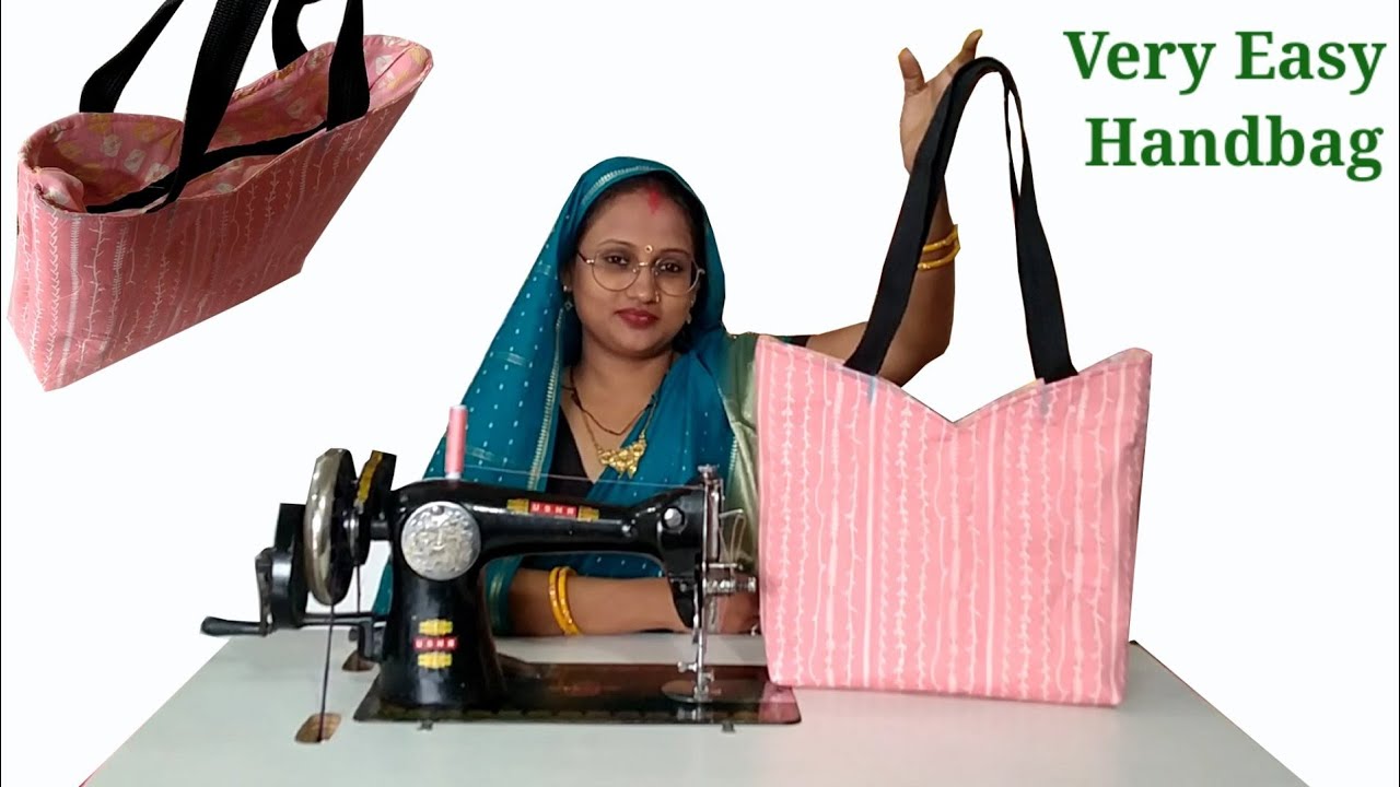 Beautiful ladies handbag cutting and stitching/ Diy Bag || Handbag ...