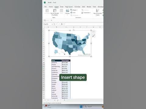 How to create an Attractive Map Chart in Excel. 🗺 #excel #tutorial #exceltips #exceltricks - YouTube