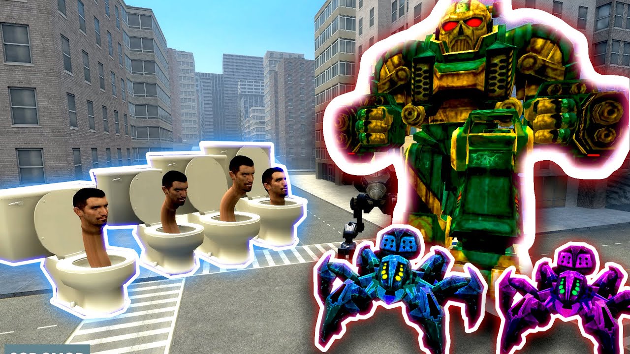 SKIBIDI TOILET VS MECH SUIT ROBOT IN GMOD - YouTube