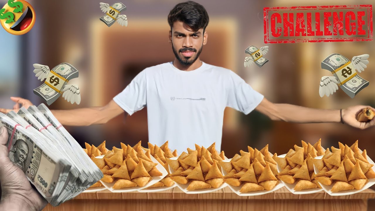 2 Minutes Samosa Eating Challenge | The Shailesh Raj - YouTube
