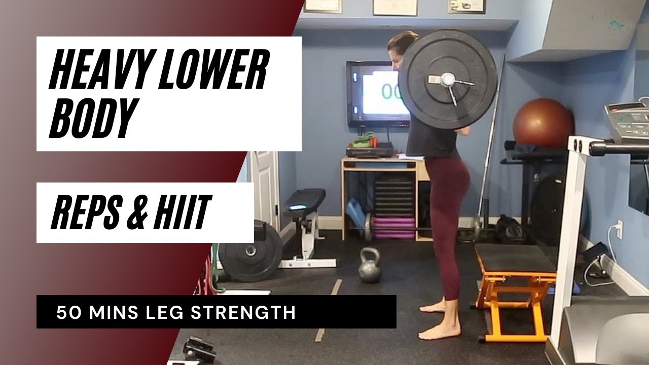 Heavy Lower Body Single Sets & HIIT //Hypertrophy with HIIT Blasts ...
