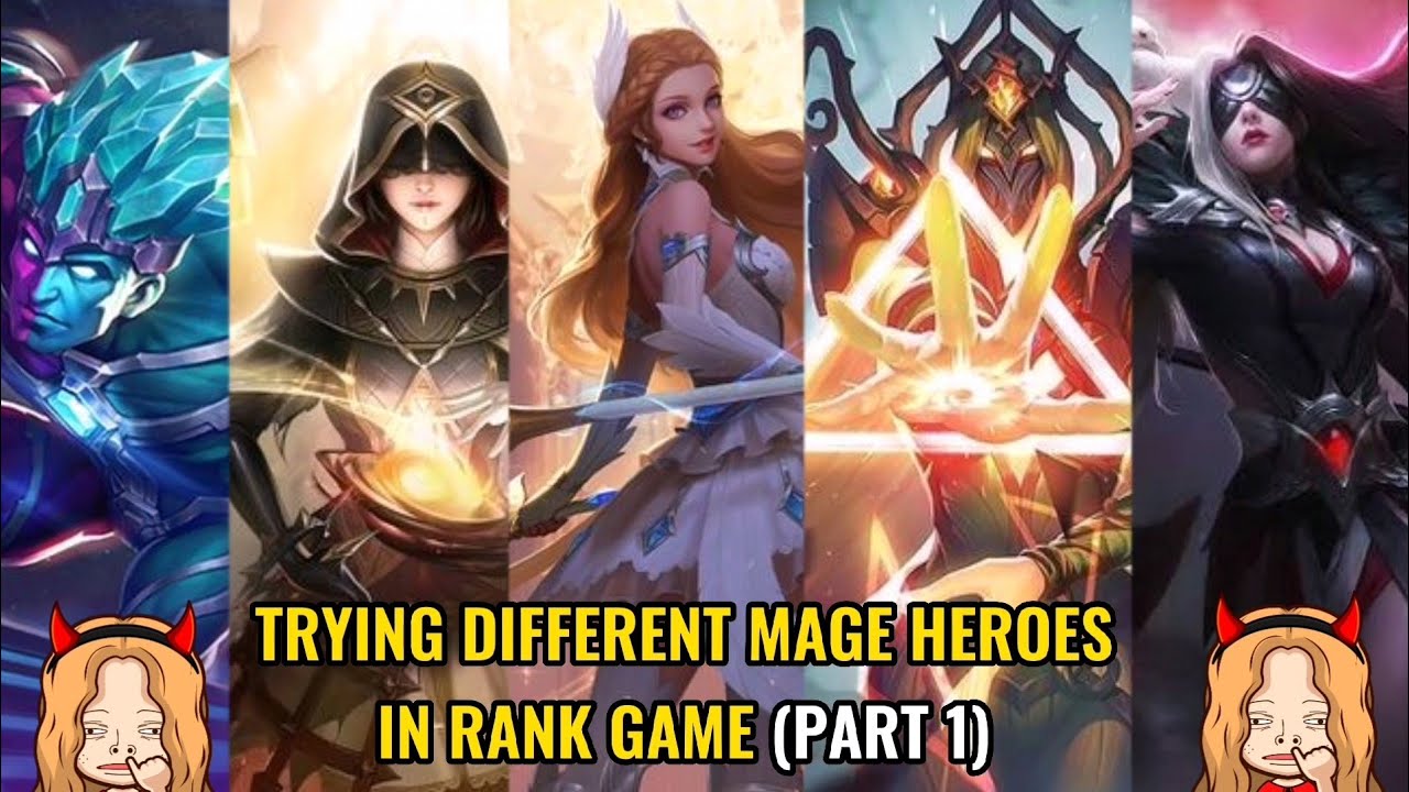 Trying Different Mage Heroes in Rank Game (Part1) | Mobile Legends Bang ...