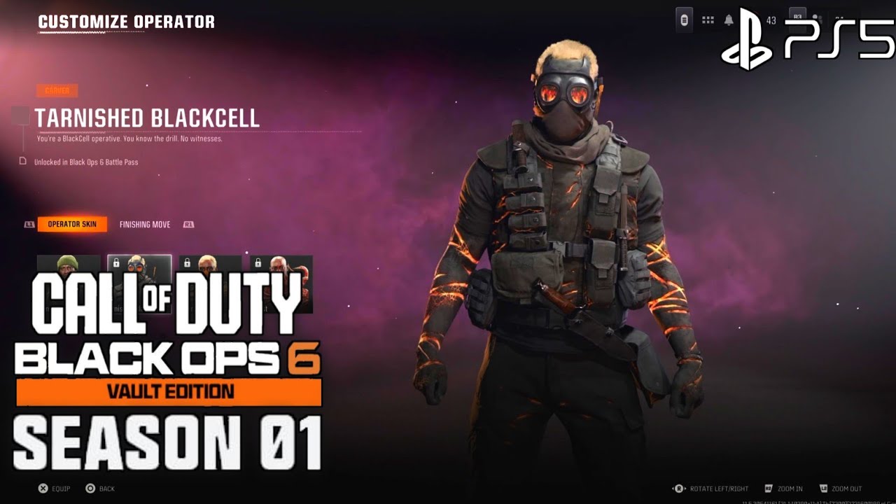 Carver Tarnished Blackcell Skin BLACK OPS 6 Carver Skin BO6 | BO6 ...