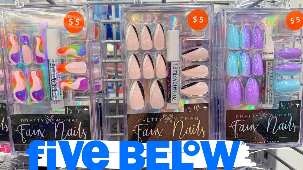*NEW FIVE BELOW FAUX NAILS - YouTube