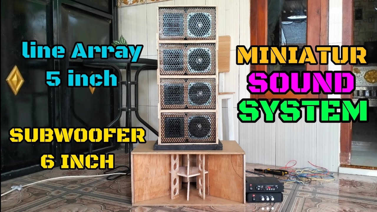 cek Sound Miniatur Sound System - YouTube