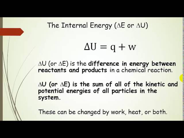 Energy Formula Chemistry