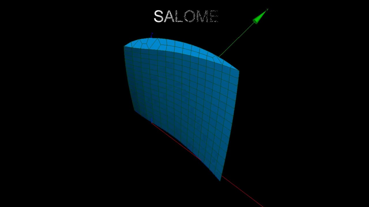 SALOME Mesh Module: building a twisted blade with mesh tools - YouTube