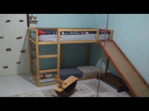 Evde Ahşap Ranza Yapımı | Oyun Parkı Yapmak | Montessori Yatak Yapmak