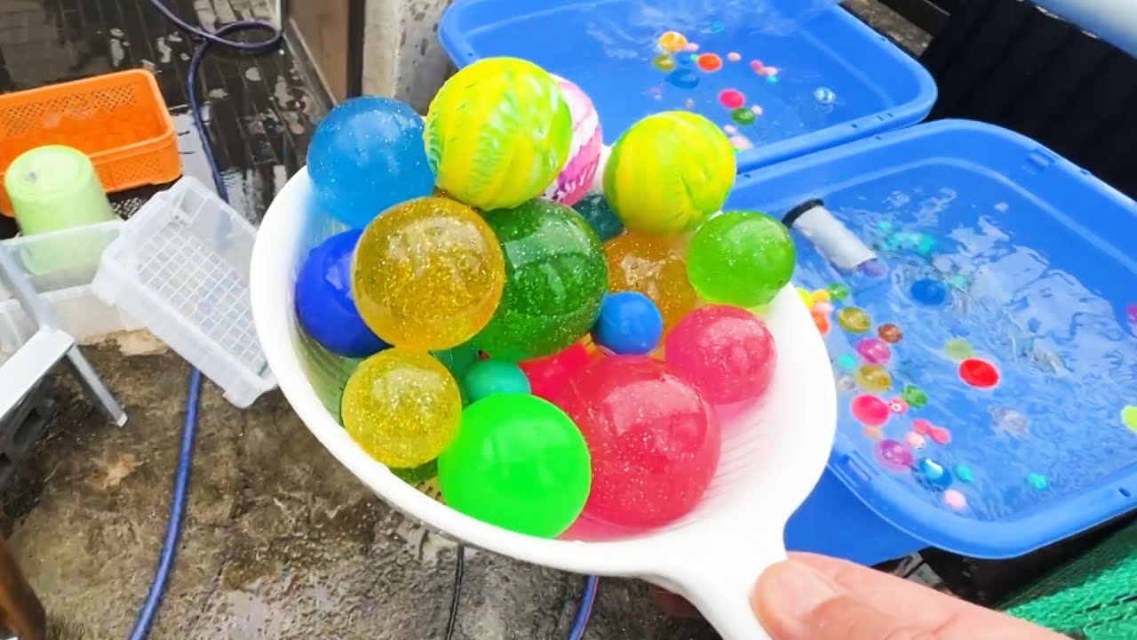 Water Marble Run ☆ ASMR of Water and Colorful Balls - YouTube