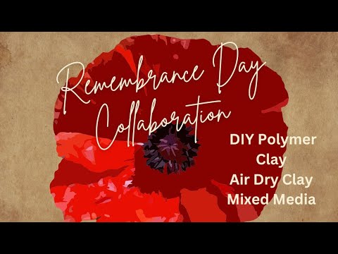 Create a POPPY for Rememberance Day with Polymer Clay! #diy #poppy ...