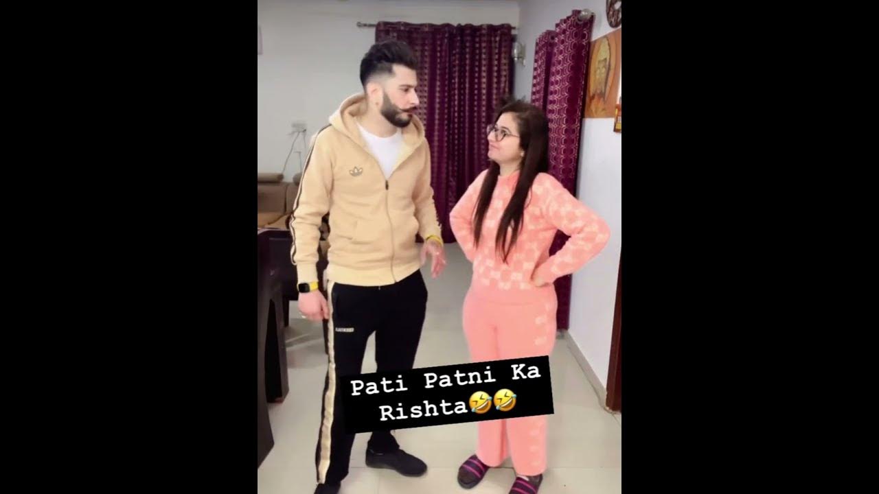 Pati Patni Ka Rishta Itna Gehra Ho sakta Hai🤣🤣 Ya Pati Behra hona Chaiye🤣Husband Wife Love🤣#like ...