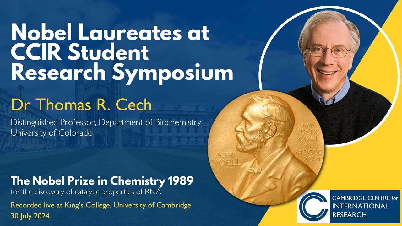 Nobel Laureates at CCIR: Dr Thomas Cech (The Nobel Prize in Chemistry ...