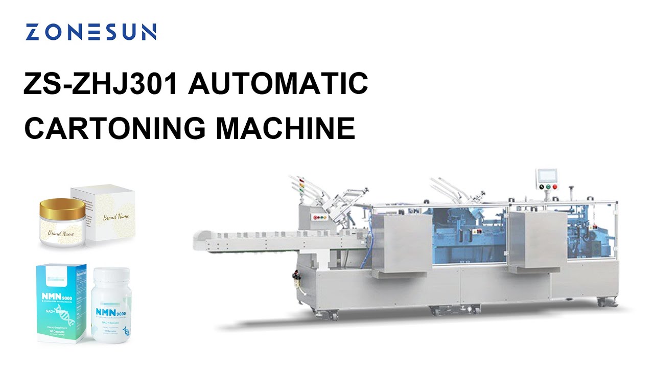 Automatic Carton Boxing Packaging Machine Cosmetic Bottle Tube Packing ...