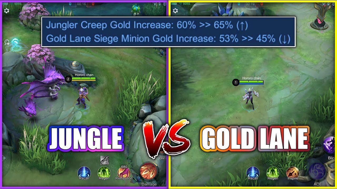 GOLD LANE AND JUNGLE GOLD DIFFERENCE IN NEW UPDATE? - YouTube