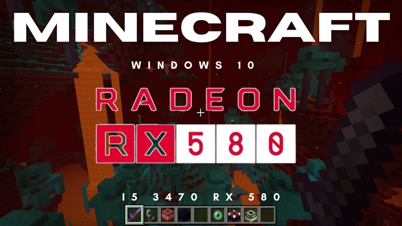 MINECRAFT BEDROCK WINDOWS 10 - I5 3470 RX580 2048SP - YouTube