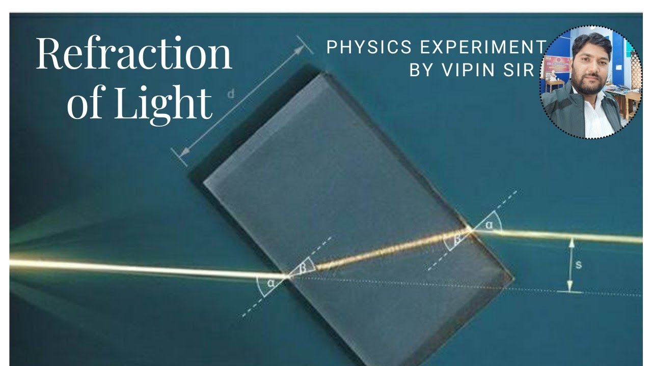 Refraction of Light ( प्रकाश का अपवर्तन) ll Physics Experiment by Vipin ...