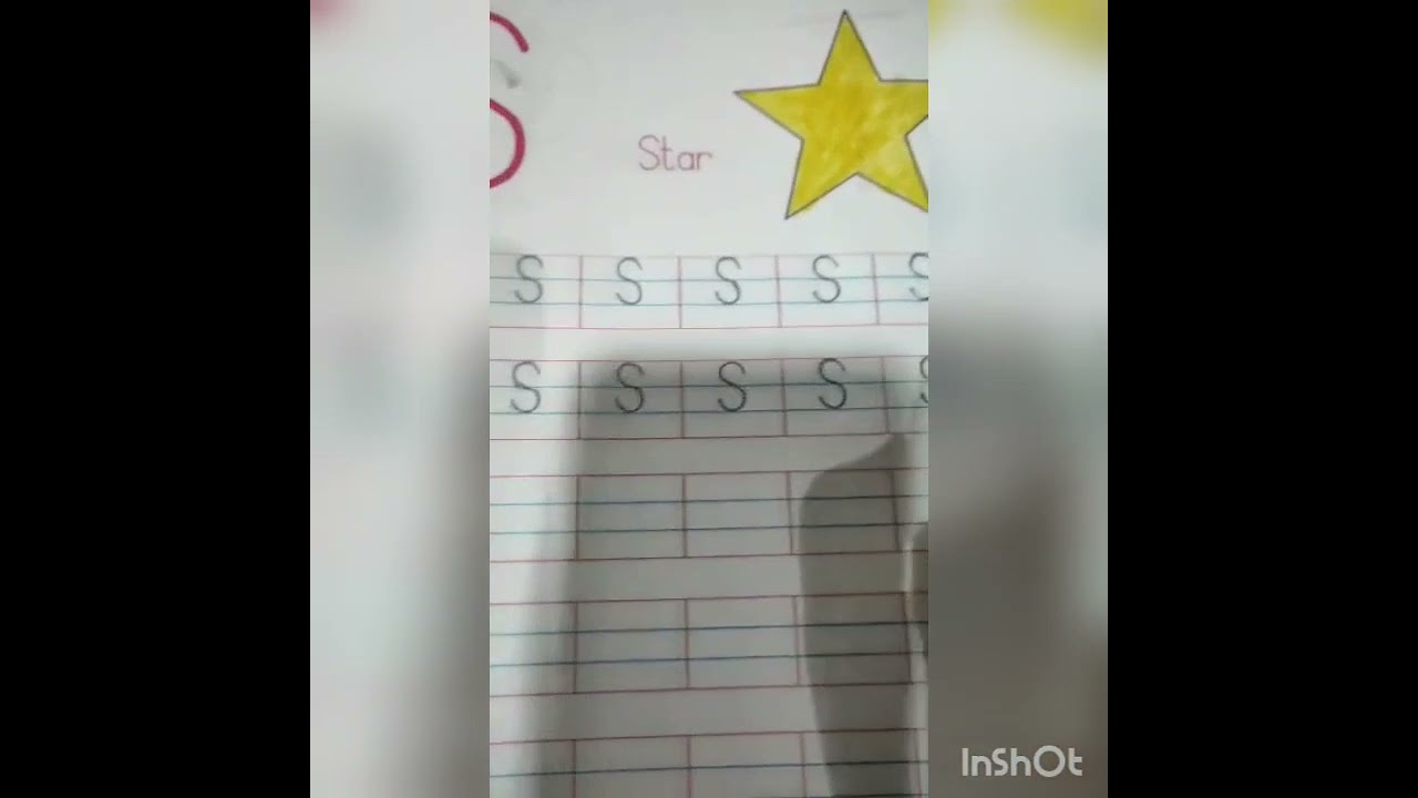 letter S (practising ,Red and blue line book, Activity) - YouTube