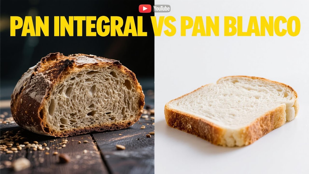 Qué es mejor Pan integral vs pan blanco - YouTube