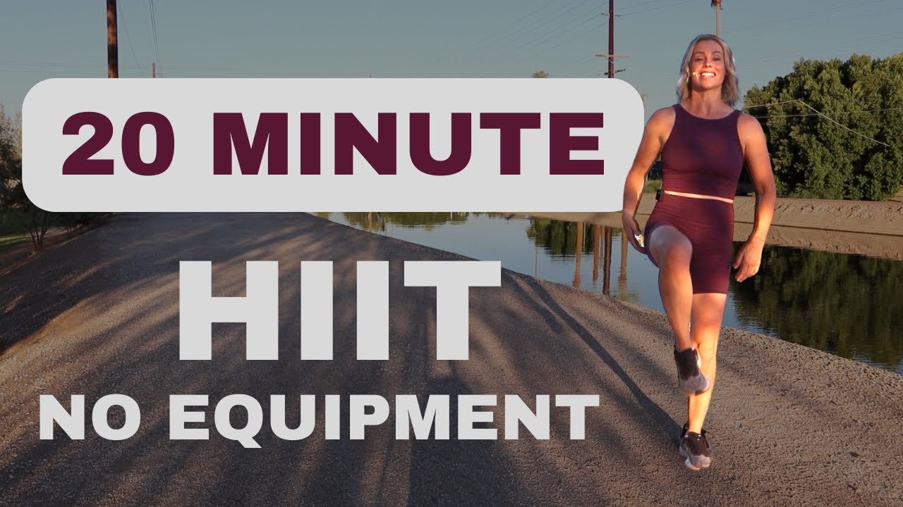 20 Minute HIIT Workout- No Equipment (Bodyweight) - YouTube
