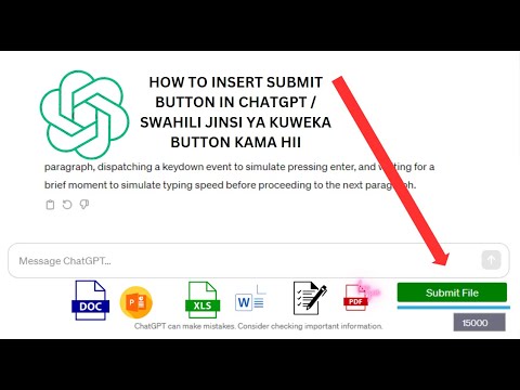 ChatGPT 3.5/4 adding file submit button chrome extension - YouTube