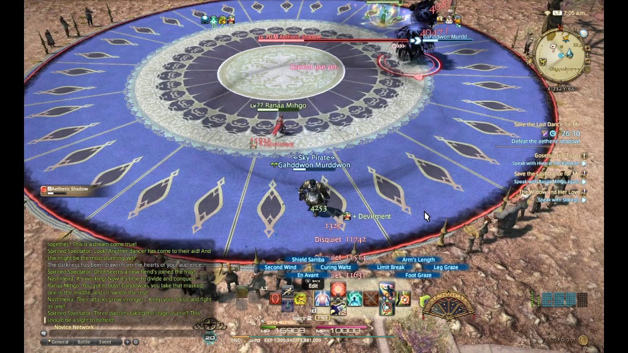 FF14 : Level 70 DANCER Quest : Cutscenes and gameplay - YouTube