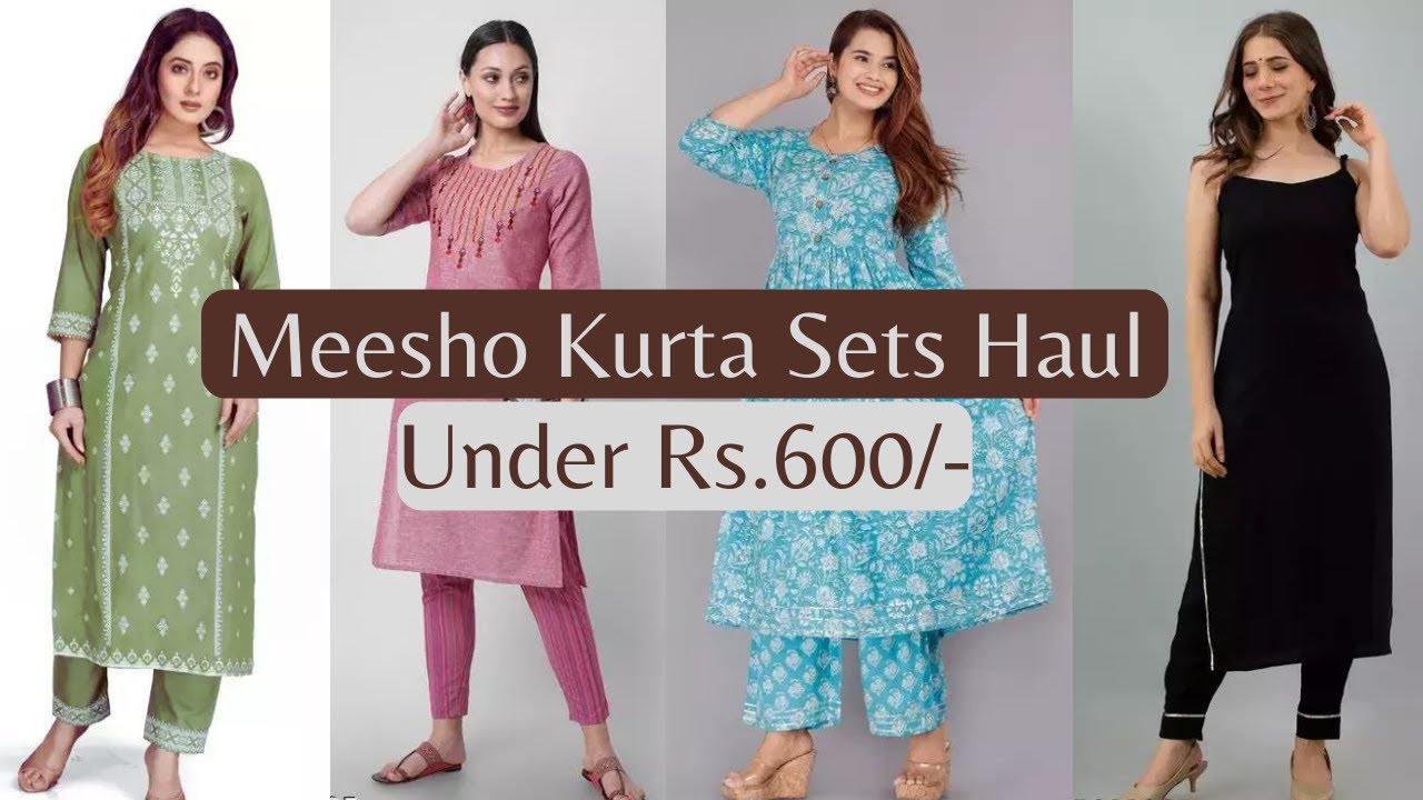 Meesho Kurta Set haul I Summer Kurti Set Haul I Try on Haul 2023 ...