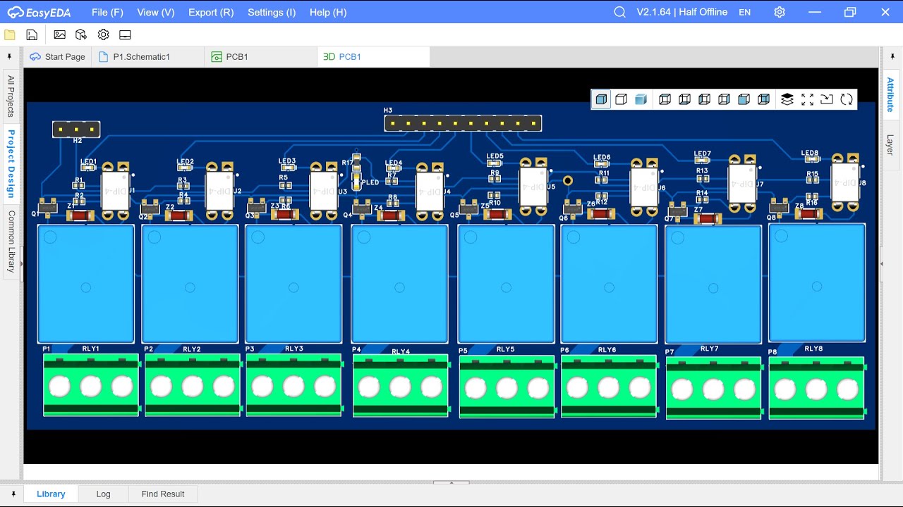 PCB design tutorial for beginners, relay module PCB design, 2 channel ...
