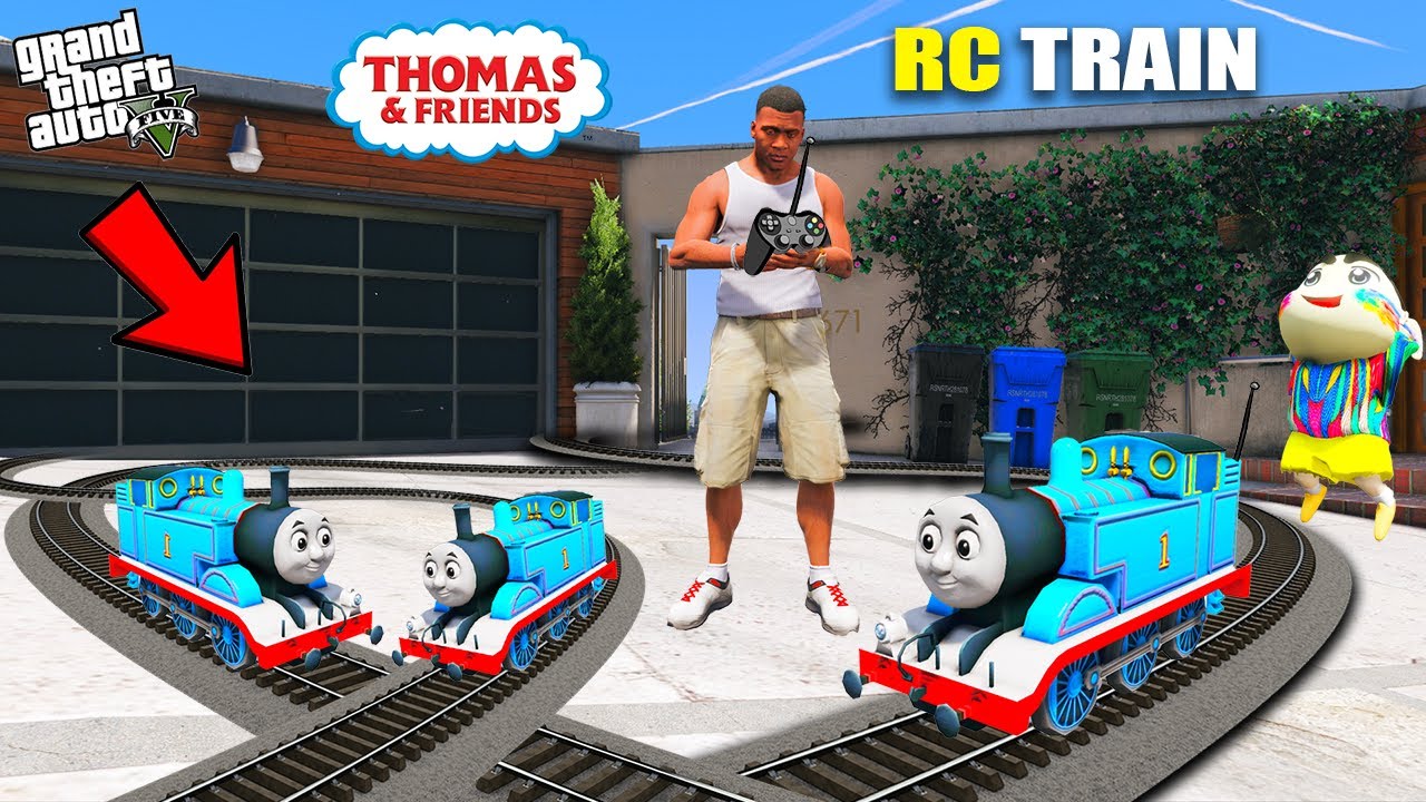 Franklin Trying To Make RC Mini Thomas Train In GTA 5 ! GTA 5 AVENGERS ...