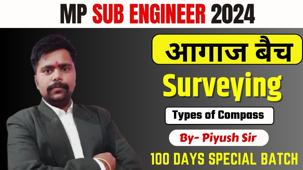 Mp Sub Engineer Vacancy - 2024 | Civil Engineering | Surveying | Types ...