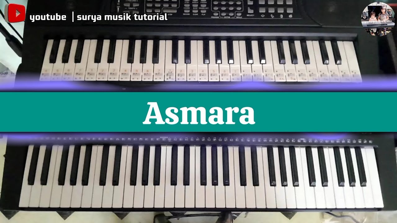 tutorial not angka dan chord beserta lirik lagu asmara ciptaan charly ...