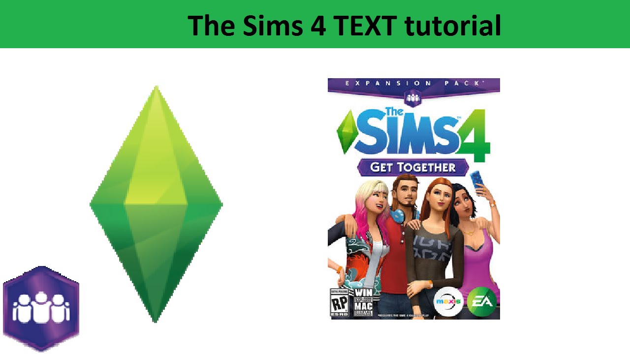 The Sims 4 Text Tutorial: Get Together expansion pack - YouTube
