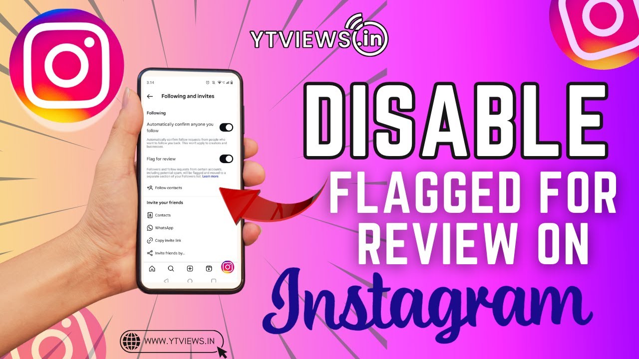 How to disable Flagged for review option for Instagram Profile ...