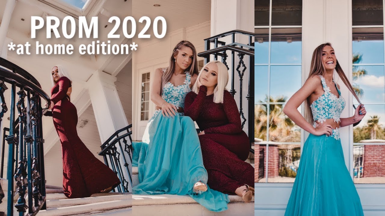 PROM 2020 GET READY WITH ME *at home edition* - YouTube