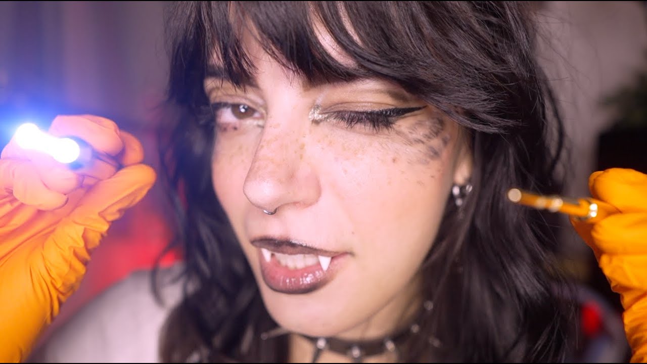ASMR | Werewolf Ear Examination (+ Rainstorm Ambiance) - YouTube