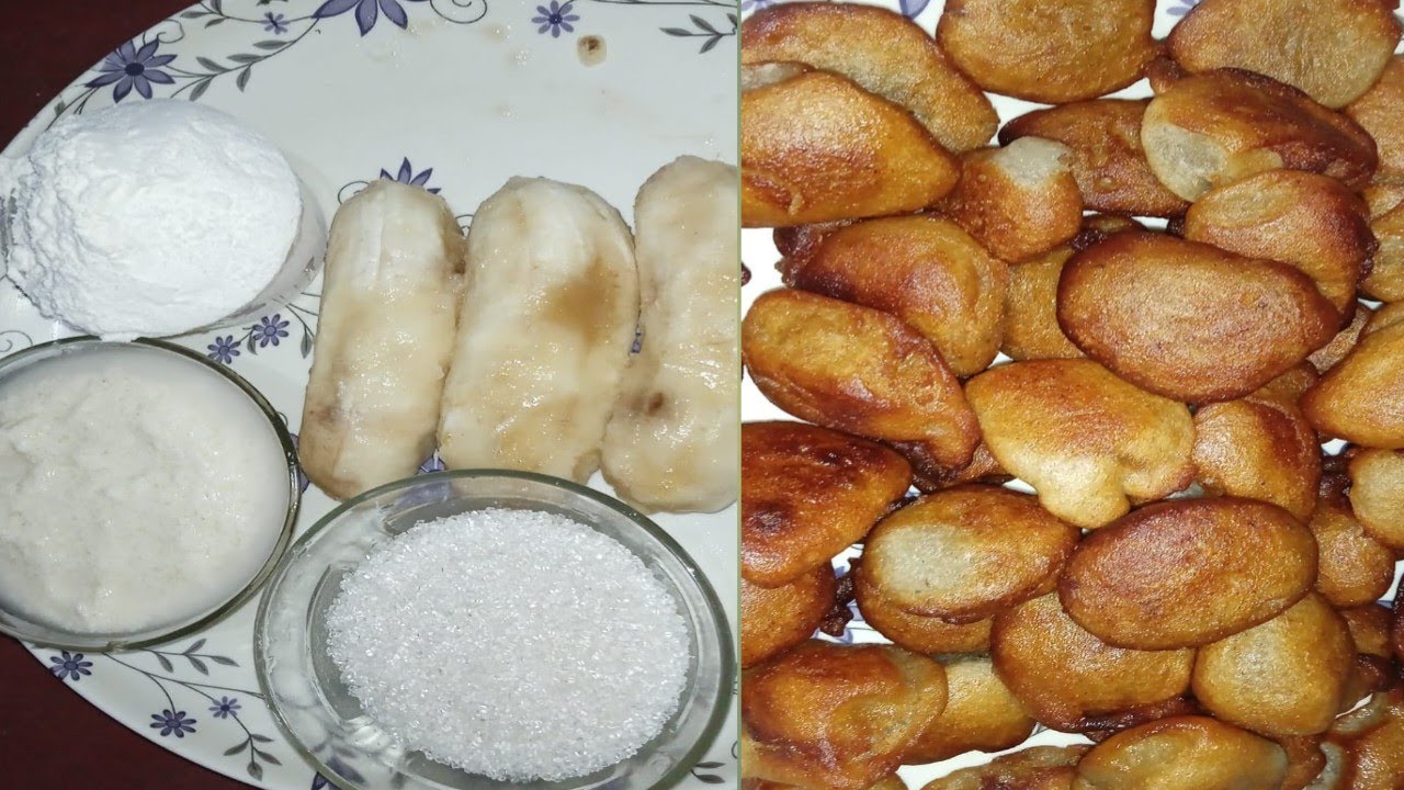 Paka Kolar Pitha l Kolar Bora ll Banana Fritters Recipe ll Paka Kolar ...
