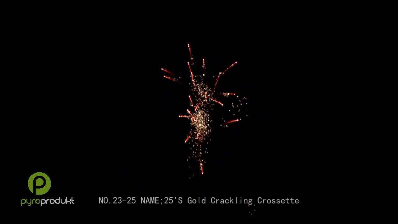 23-25 25'S Gold Crackling Crossette - YouTube