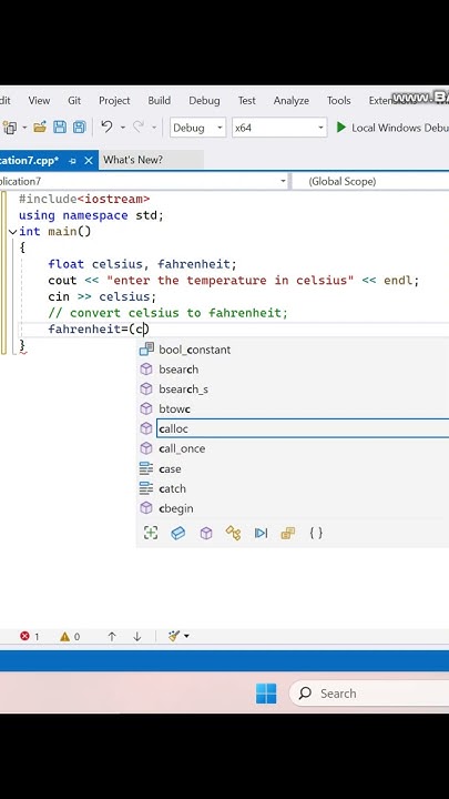 C++ Tutorial: Convert Celsius to Fahrenheit | Coding Moding #programming #coding#shorts - YouTube