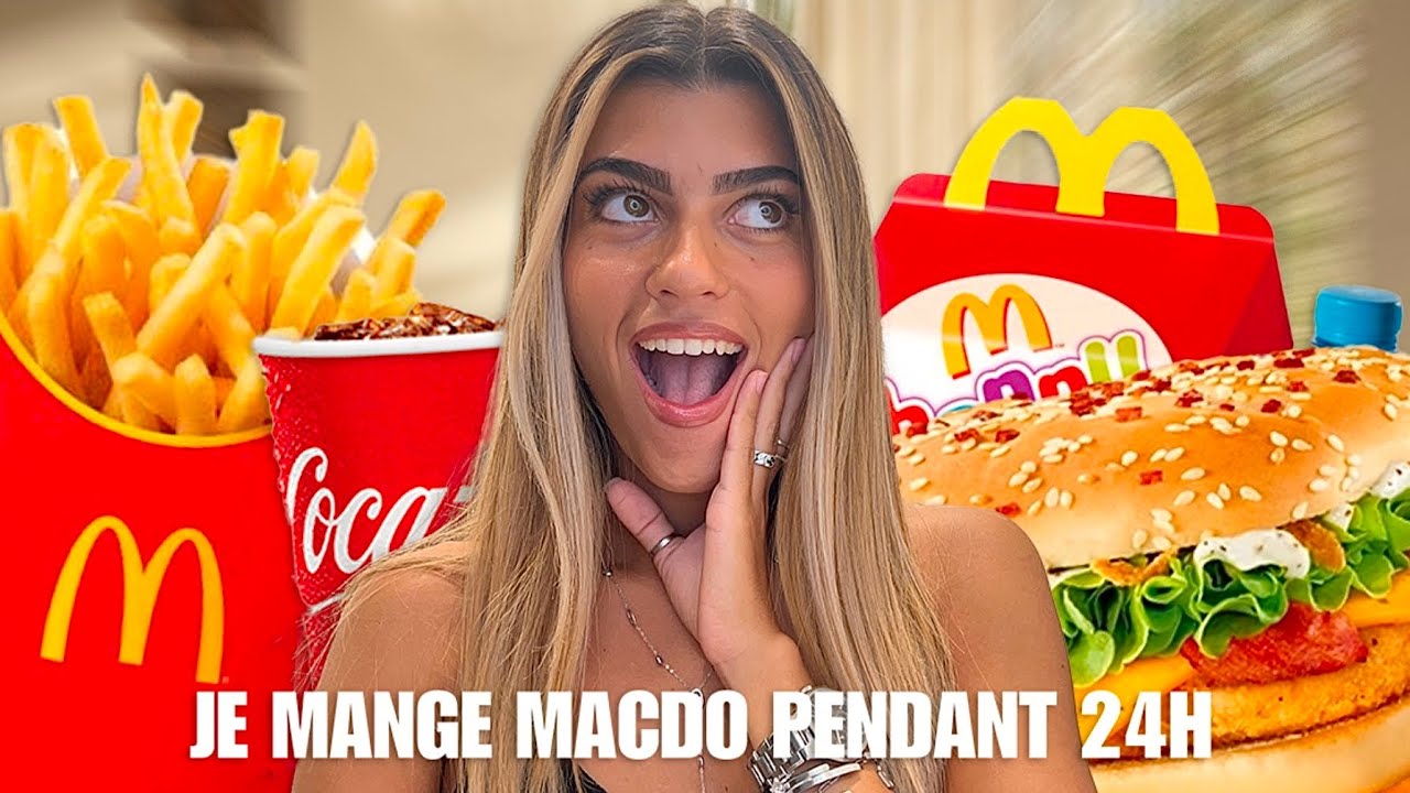 JE MANGE MACDO PENDANT 24h ( pas ouf ) - YouTube
