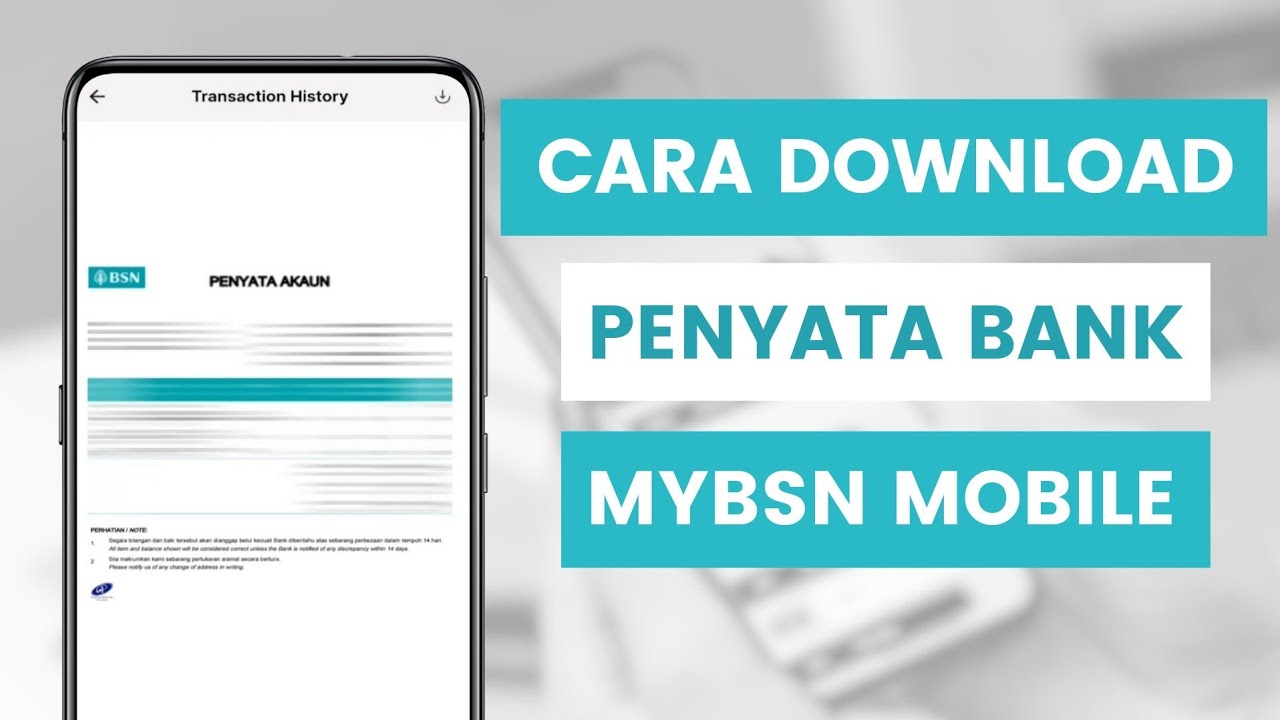 Cara Muat Turun Penyata Akaun BSN Atau Download Bank Statement Di myBSN ...