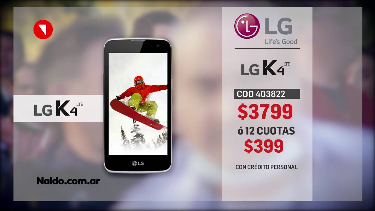 CELULAR LG K4 - Publicidad Dia del Niño - Naldo - YouTube